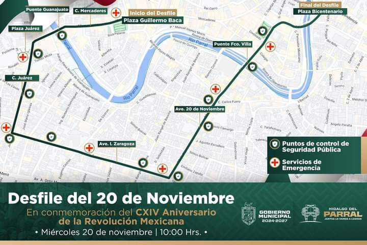 Conoce La Ruta Del Desfile Conmemorativo Del 20 De Noviembre